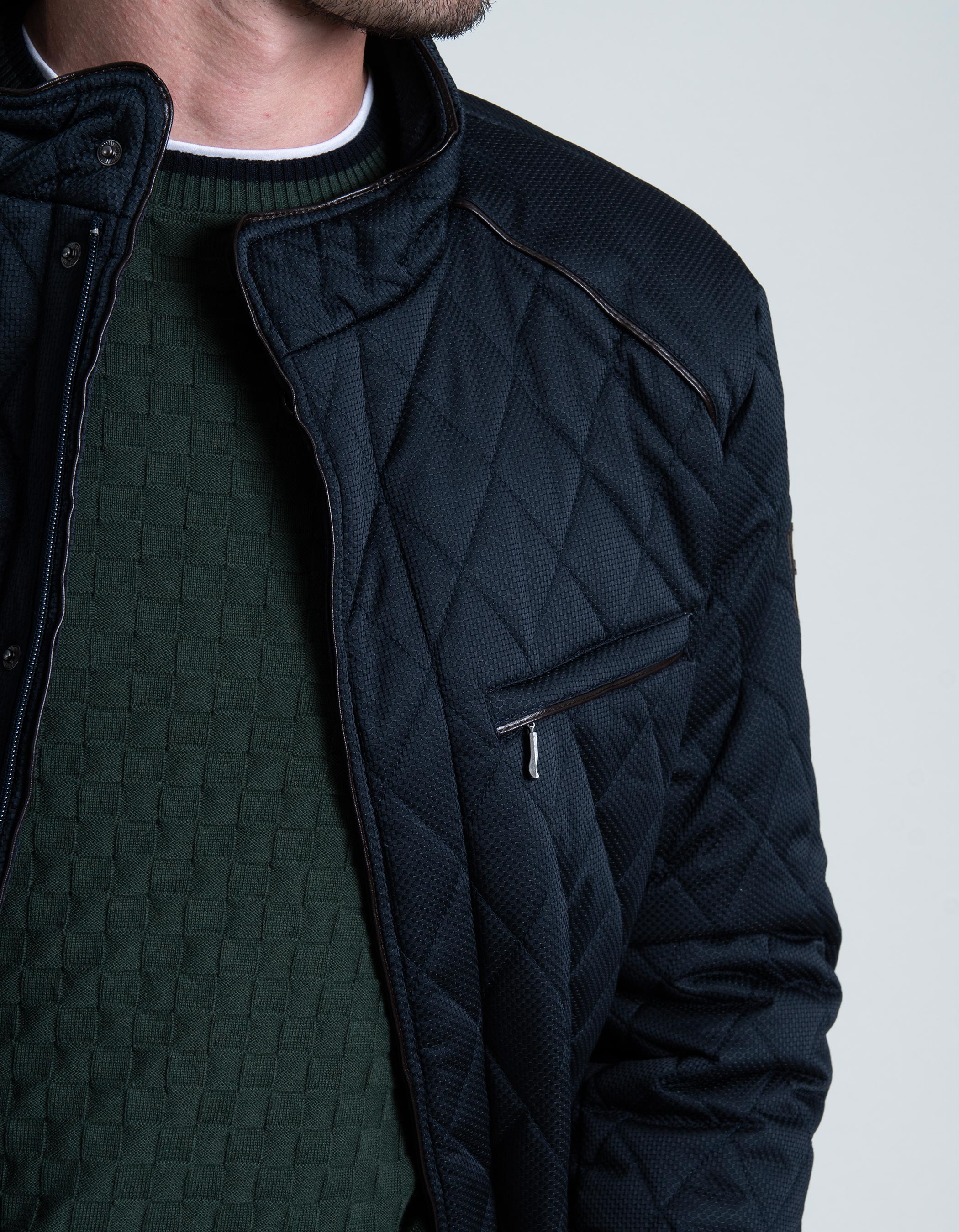 Chaqueta guateada con rombos